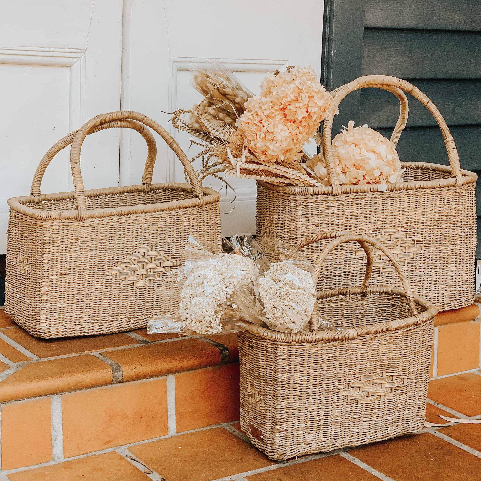 Classic Hand-Woven Market Baskets | Retreat Collection